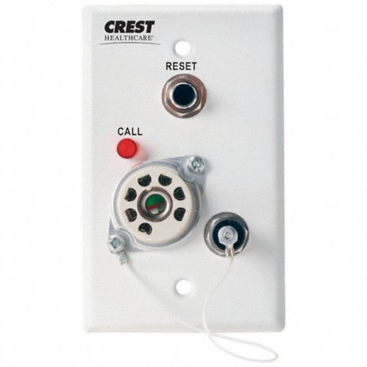 CREST HEALTHCARE SUPPLY, 2 3/4 in Overall Wd, 24V AC, Pillow Speaker ...