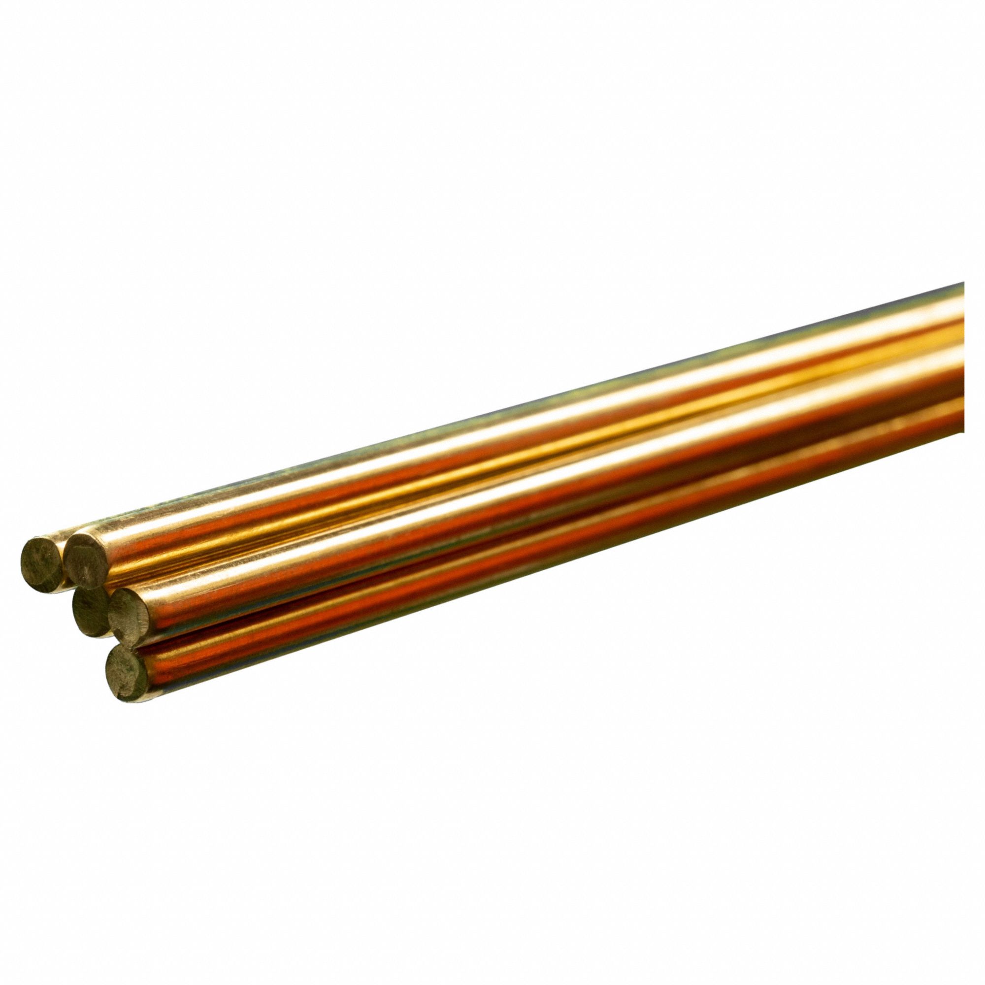3/16 in Outside Dia, 36 in Overall Lg, 260 Brass Rod - 803VZ1|1164 ...