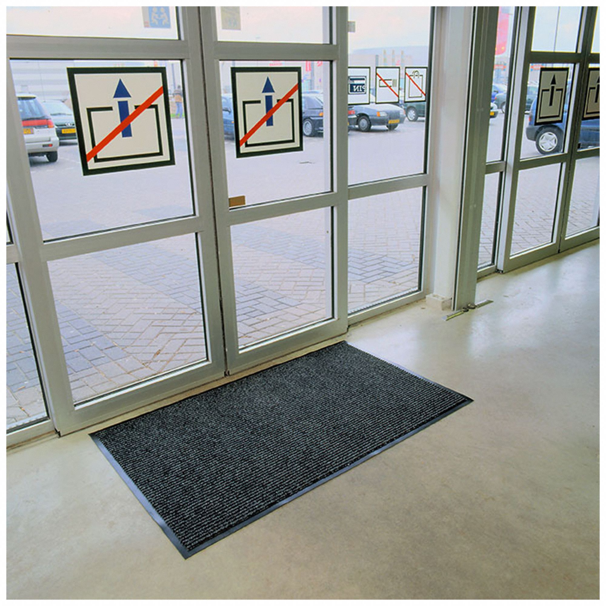 NOTRAX Entrance Mat: Ribbed, Indoor, Heavy, 3 ft x 20 ft, 3/8 in Thick ...