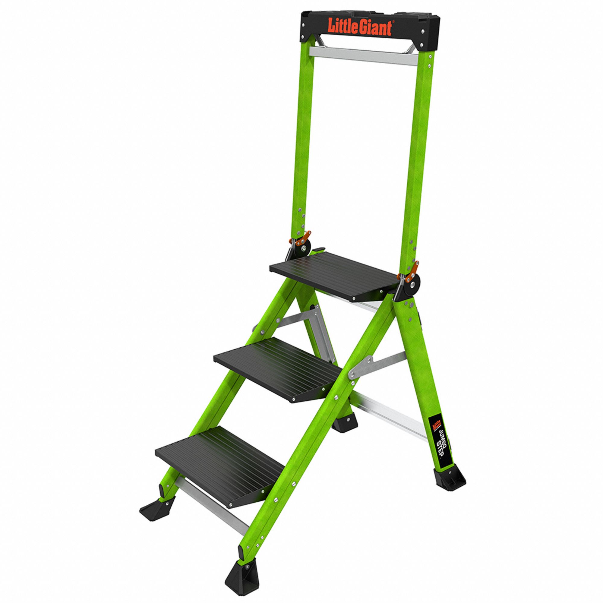 LITTLE GIANT, 3 Steps, 3 ft Overall Ht, Step Stool - 797FY3|11933 ...