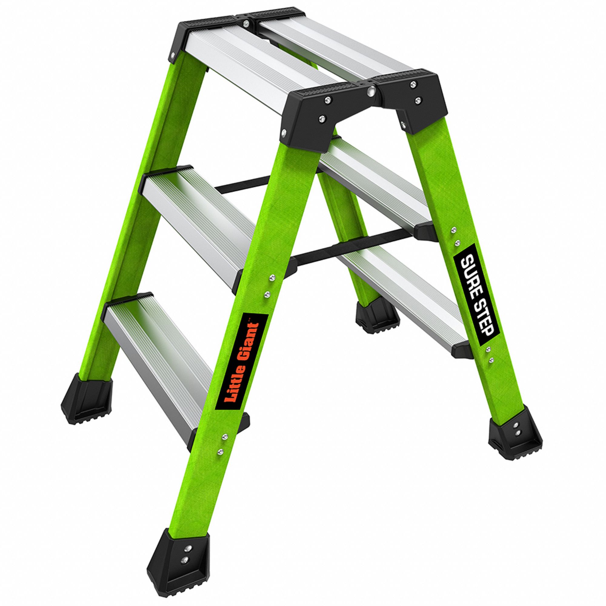 LITTLE GIANT, 3 Steps, 2.4 ft Overall Ht, Step Stool - 797FY2|910-00001 ...