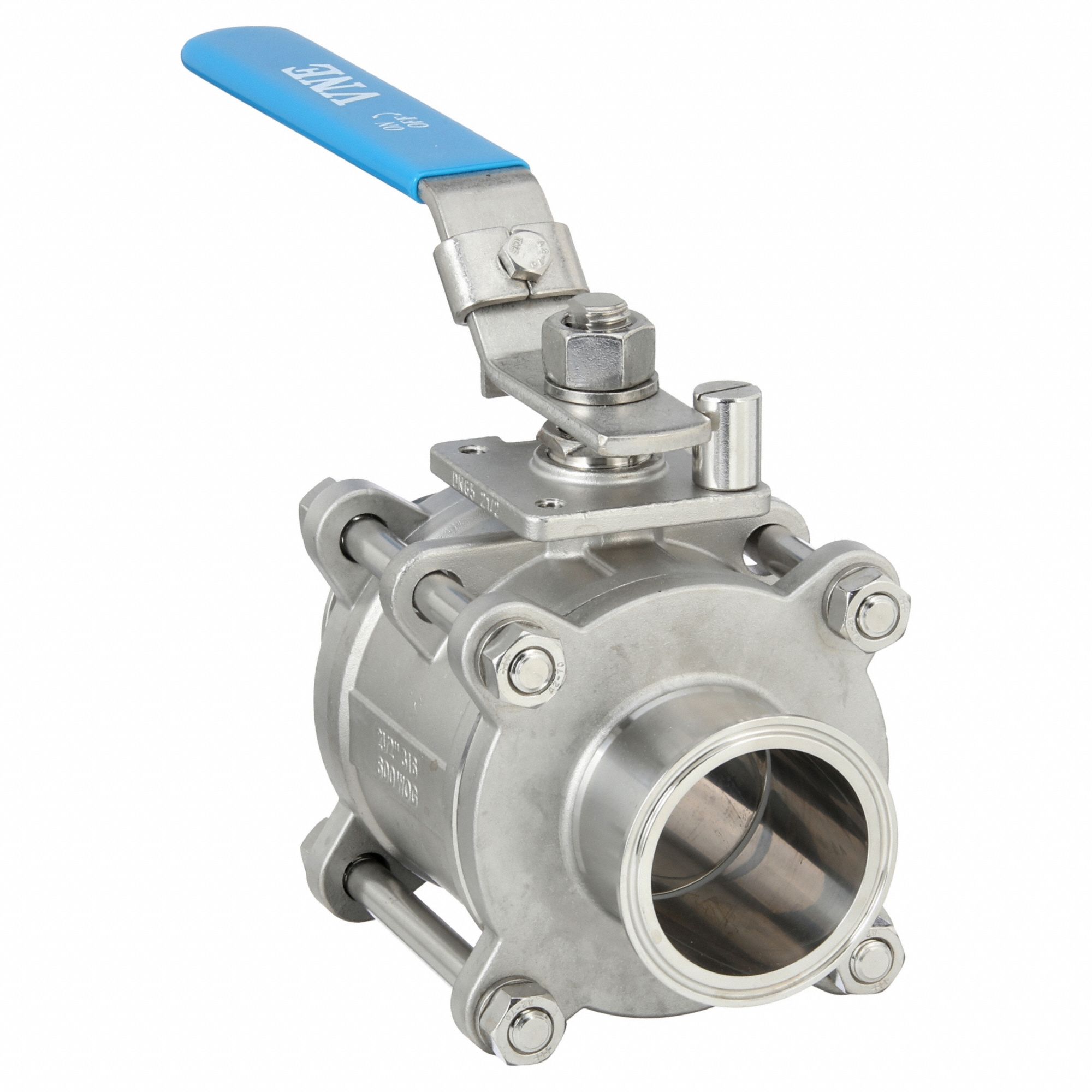 2 1/2 in, 316 Stainless Steel, Manual Two-Way Ball Valve - 11A426 ...
