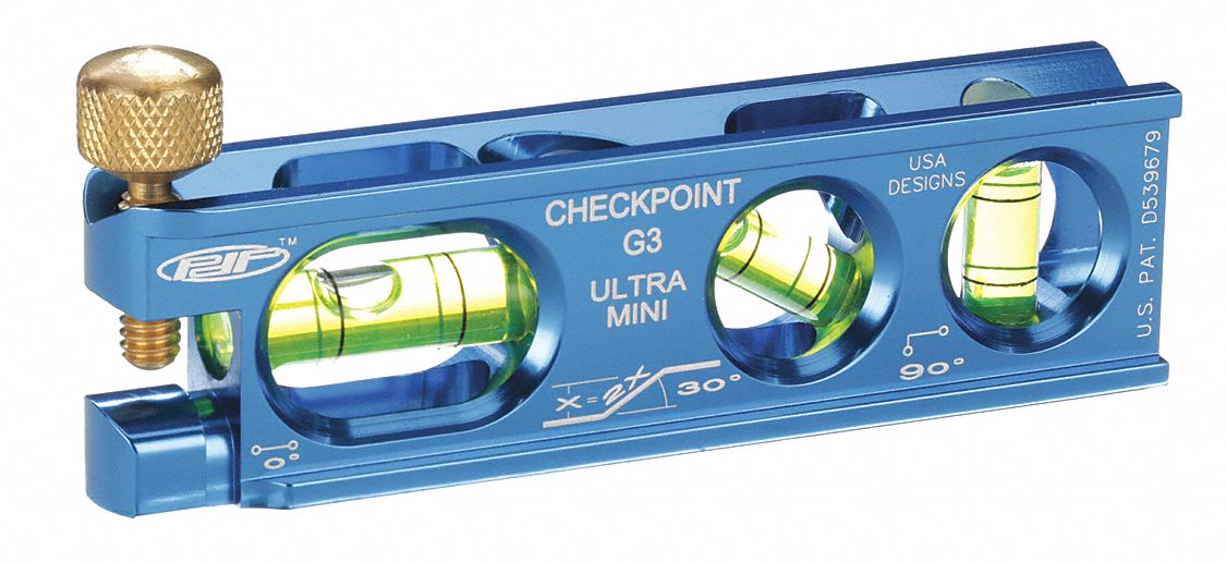 Aluminum Torpedo Level, 4 in Length, Magnetic, Top Read: Yes - Grainger