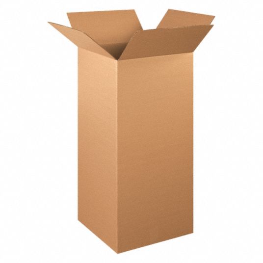 15, PK, Tall Corrugated Boxes,15"x15"x36",PK15 - 44YF96|151536 - Grainger
