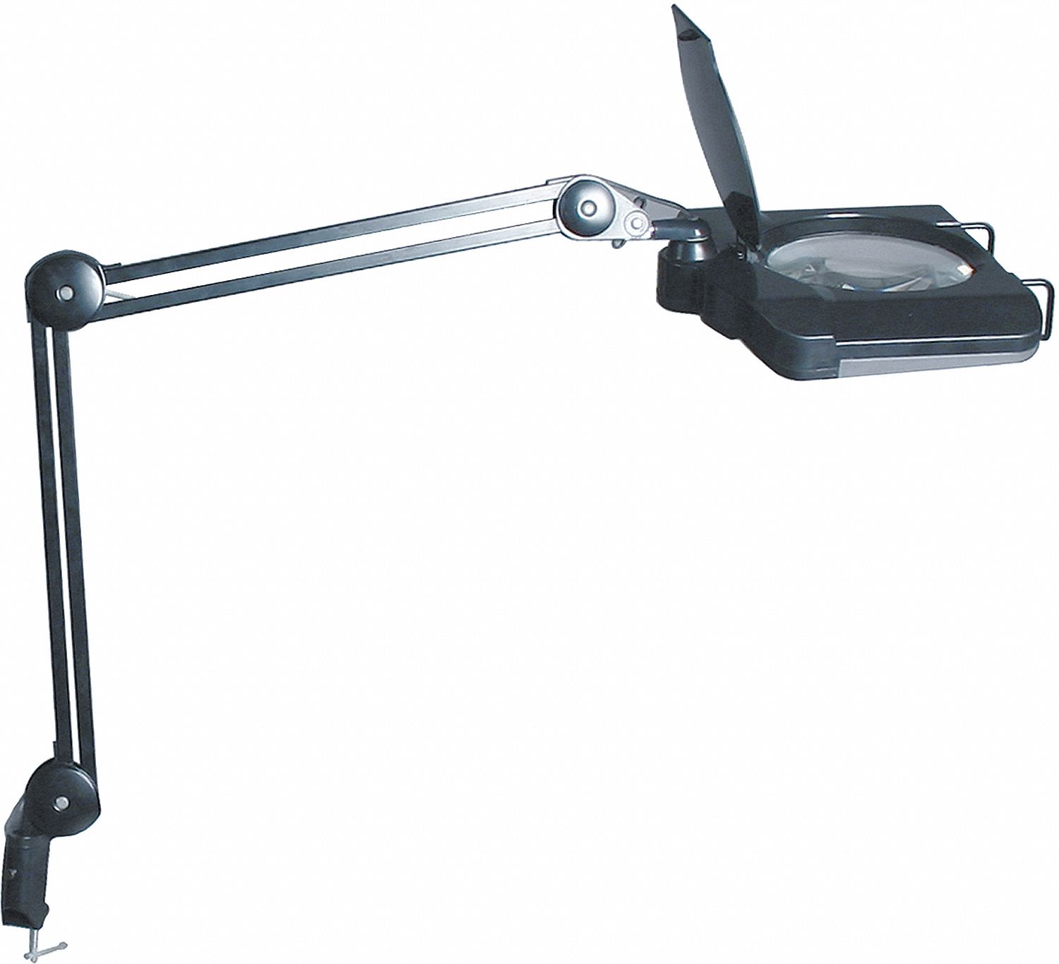 LUMAPRO LED SQUARE MAGNIFIER LAMP BLACK - Magnifier Lights - GGE10C910 ...