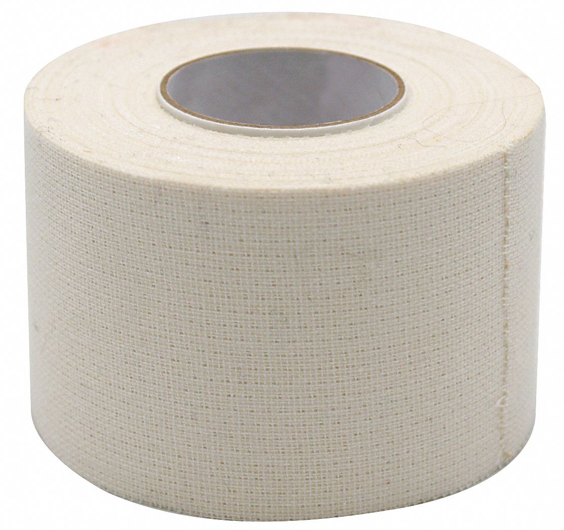 First Aid Tape, White, Waterproof No, Woven Fabric, 3 in Width, 10 yd ...