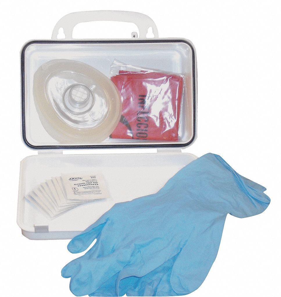 MEDI-FIRST, 10 People Served, Adult/Child, CPR Kit - 11C651|35481 ...
