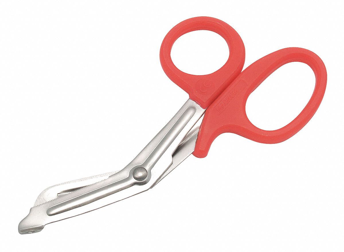 MEDI-FIRST, Scissors, Stainless Steel, EMT Utility Scissors - 11C658 ...