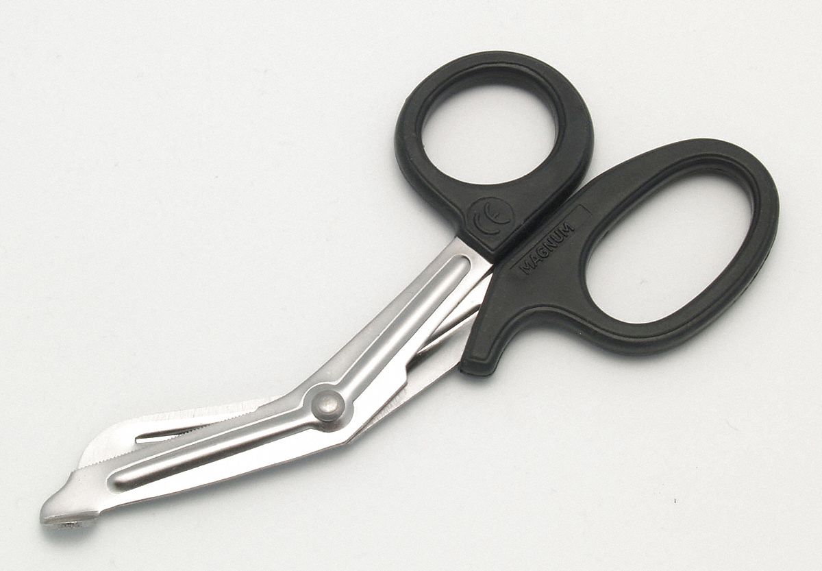 MEDI-FIRST, Scissors, Stainless Steel, EMT Utility Scissors - 11C665 ...
