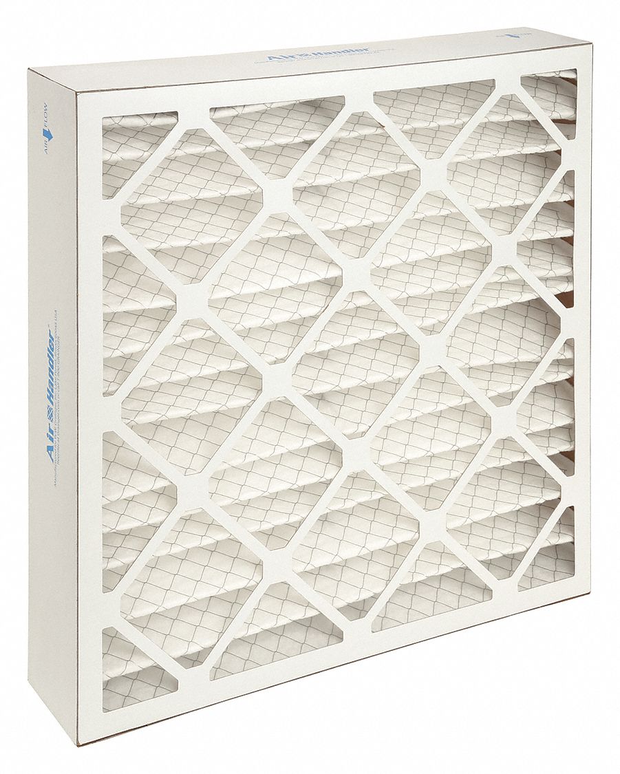 AIR HANDLER LEED/Green Pleated Air Filter, 24x24x4, MERV 13, Standard ...