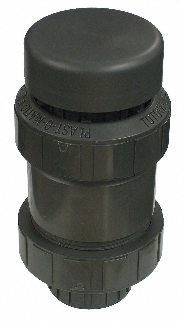 PLAST-O-MATIC VACUUM BREAKER,1-1/2 IN,FNPT,PVC,100 PSI - Vacuum ...