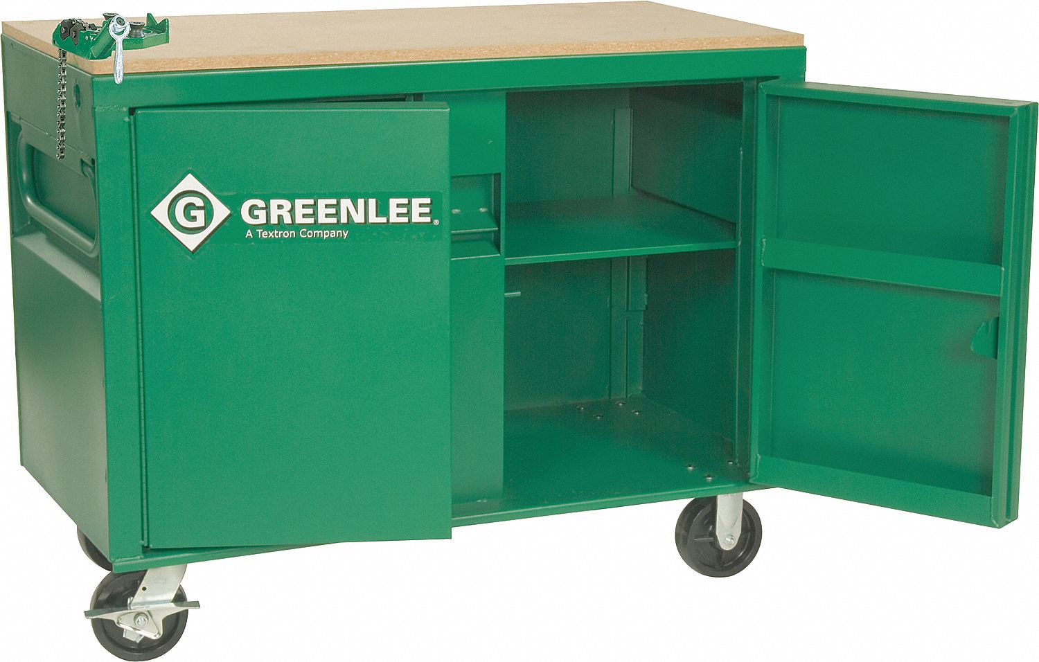 GREENLEE WORKBENCH BOX, MOBILE, GREEN, 24 X 20 X 48 IN, STEEL - 12654 ...