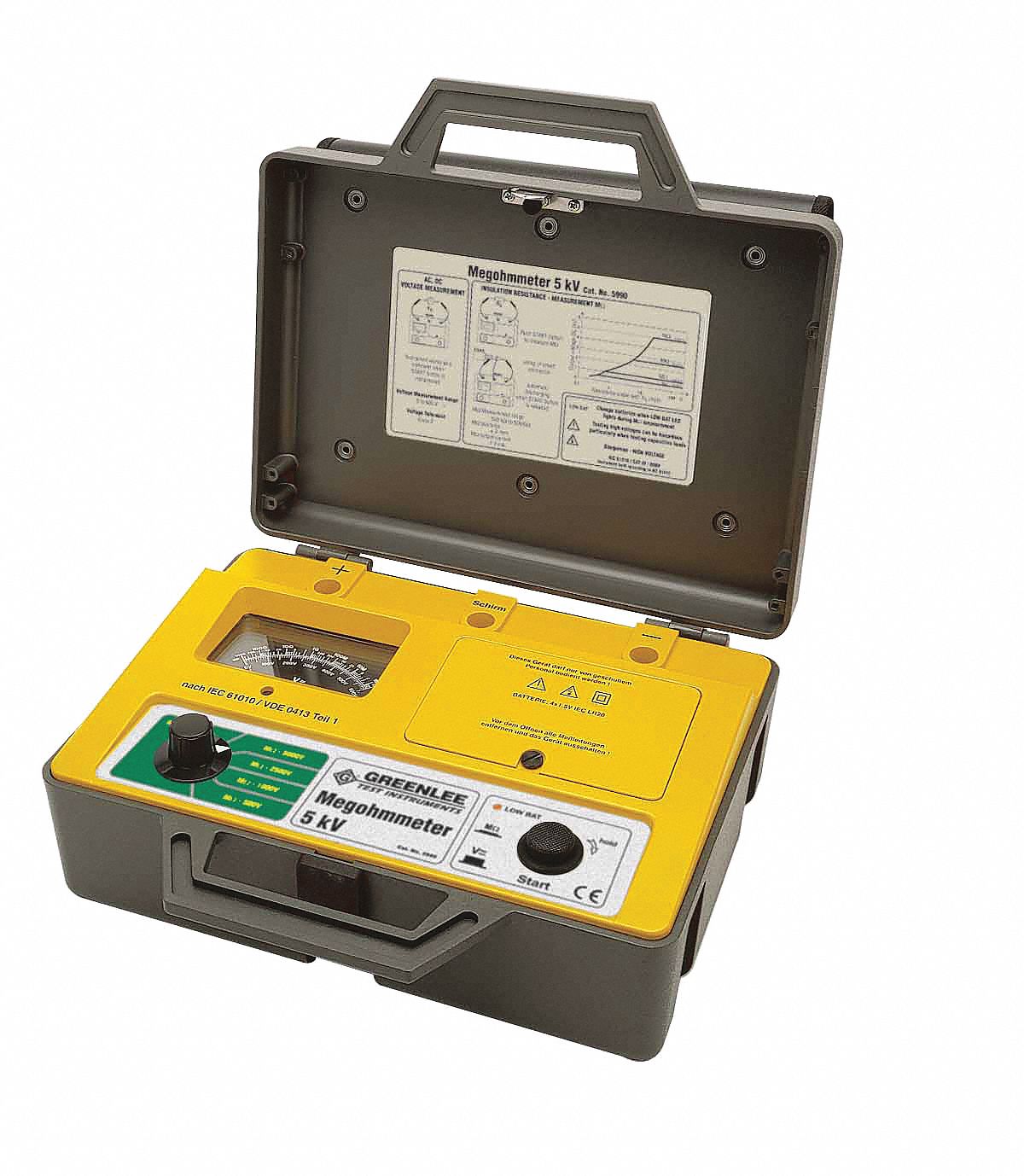 GREENLEE MEGOHMMETER 5KV - Megohmmeters - GLE5990 | 5990 - Grainger, Canada