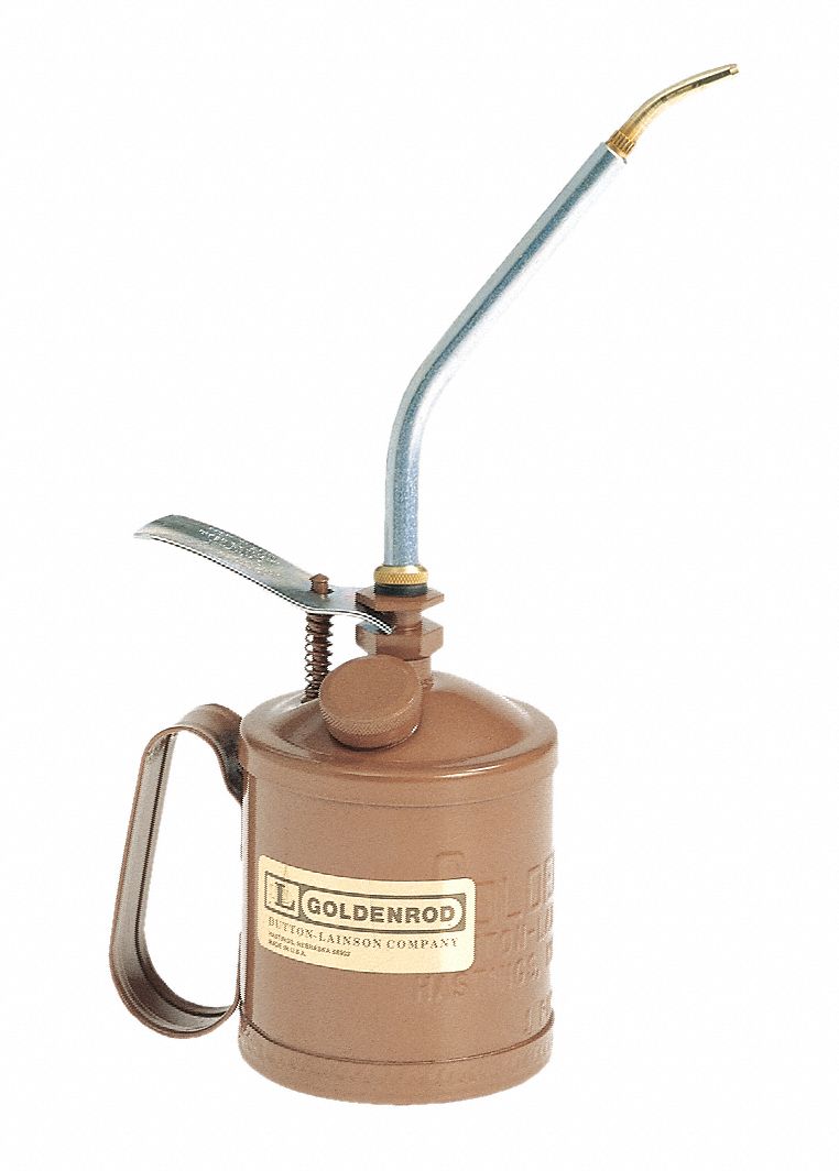 GOLDENROD PUMP OILER, HEAVY-DUTY, BRONZE FINISH, 1 PT CAP, 7 1/2 IN ...