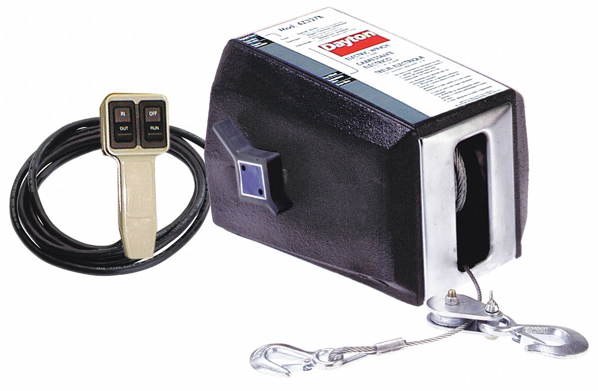 DAYTON WINCH ELECTRIC 120V AC 4000LB - 12862 - GOL5AA18 | 5AA18 ...