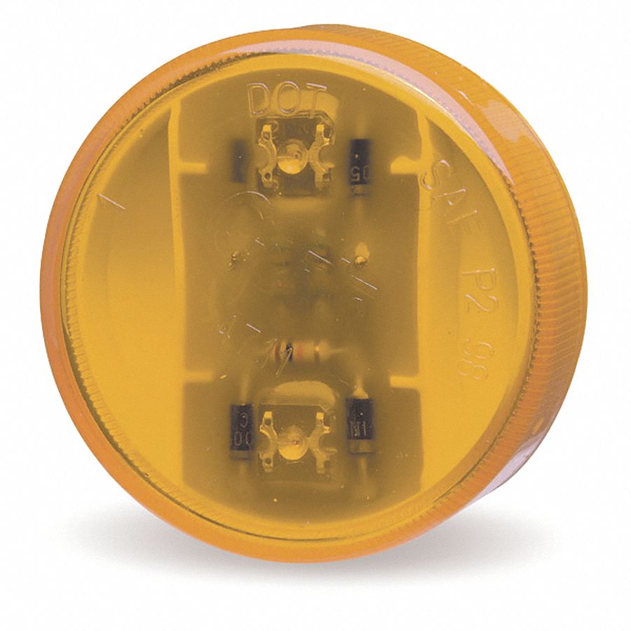 GROTE LAMP MARKER LED 2IN RND AMBER - Clearance and Marker Lights ...