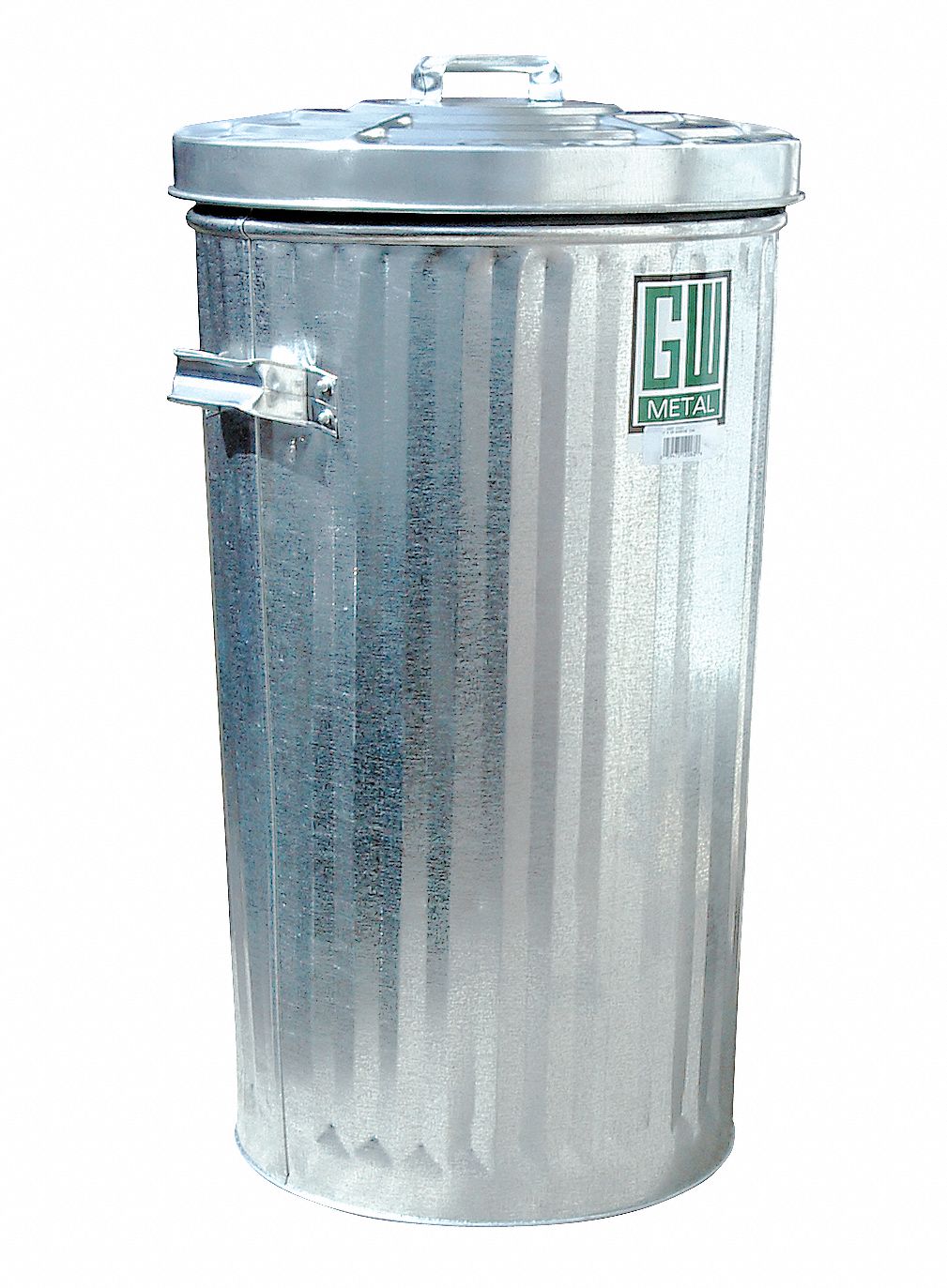GREAT WEST METAL CAN GARBAGE STD PL/LID 20GAL - 12849 - GRW12063 ...