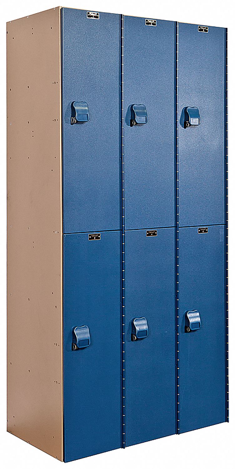 HALLOWELL LOCKER PLASTIC 2-TIER 3-WIDE ASSEM - Box and Wardrobe Lockers ...
