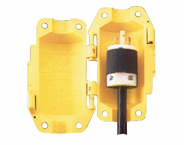 HUBBELL WIRING DEVICE-KELLEMS PLUGOUT LARGE - Plug Lockout Devices ...