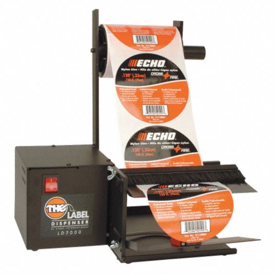 Automatic Label Dispenser, For Max. Label Width 7 in - Grainger