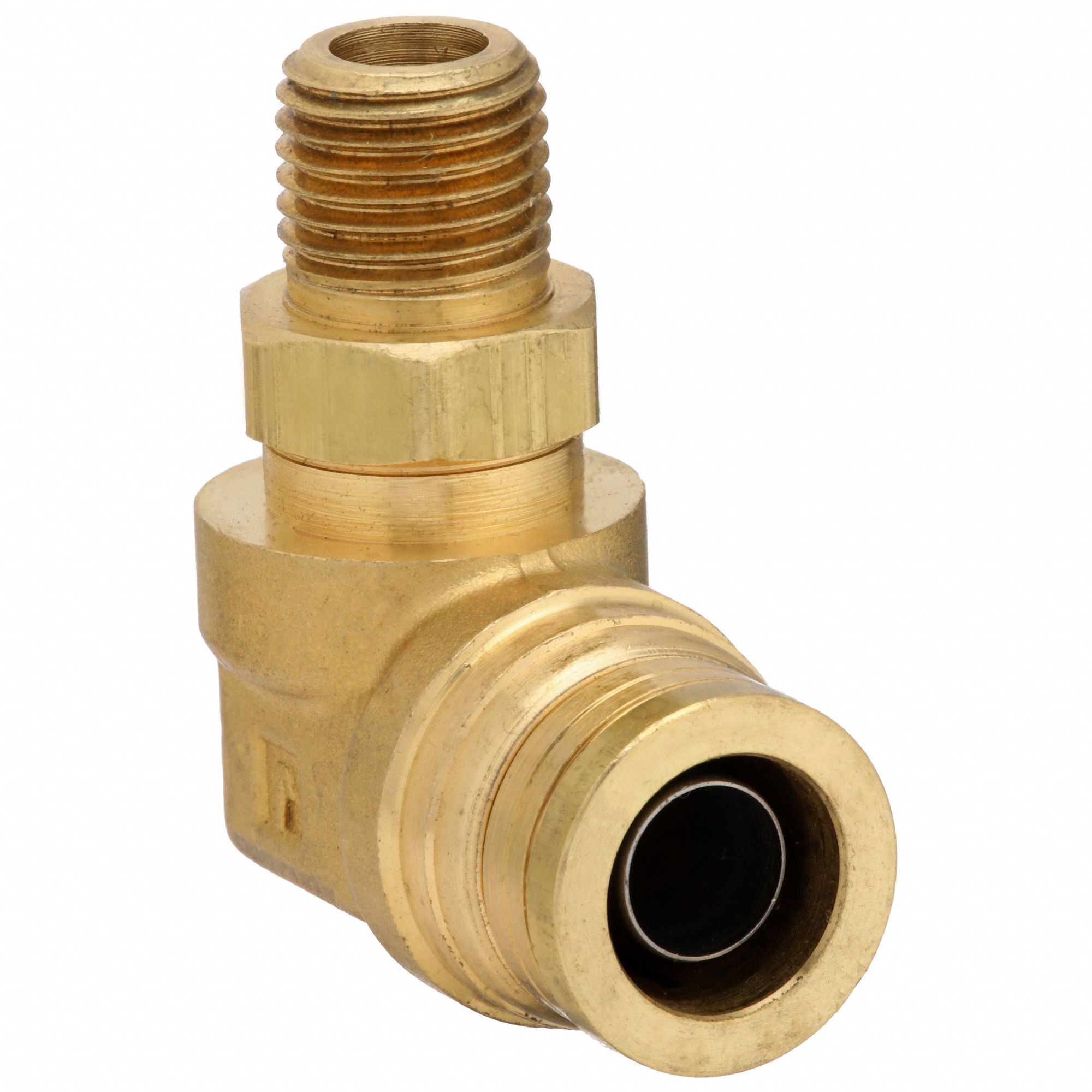 5/8 in OD x 3/8 in Pipe Fitting Size, Push-to-Connect x MNPT, Push-Fit ...