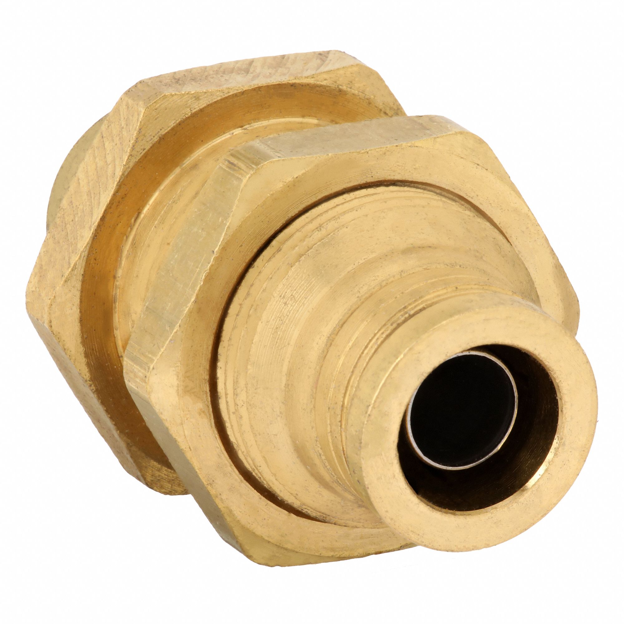 3/8 in OD x 3/8 in OD Fitting Size, Push-to-Connect x Push-to-Connect, Push-Fit Union Fitting ...