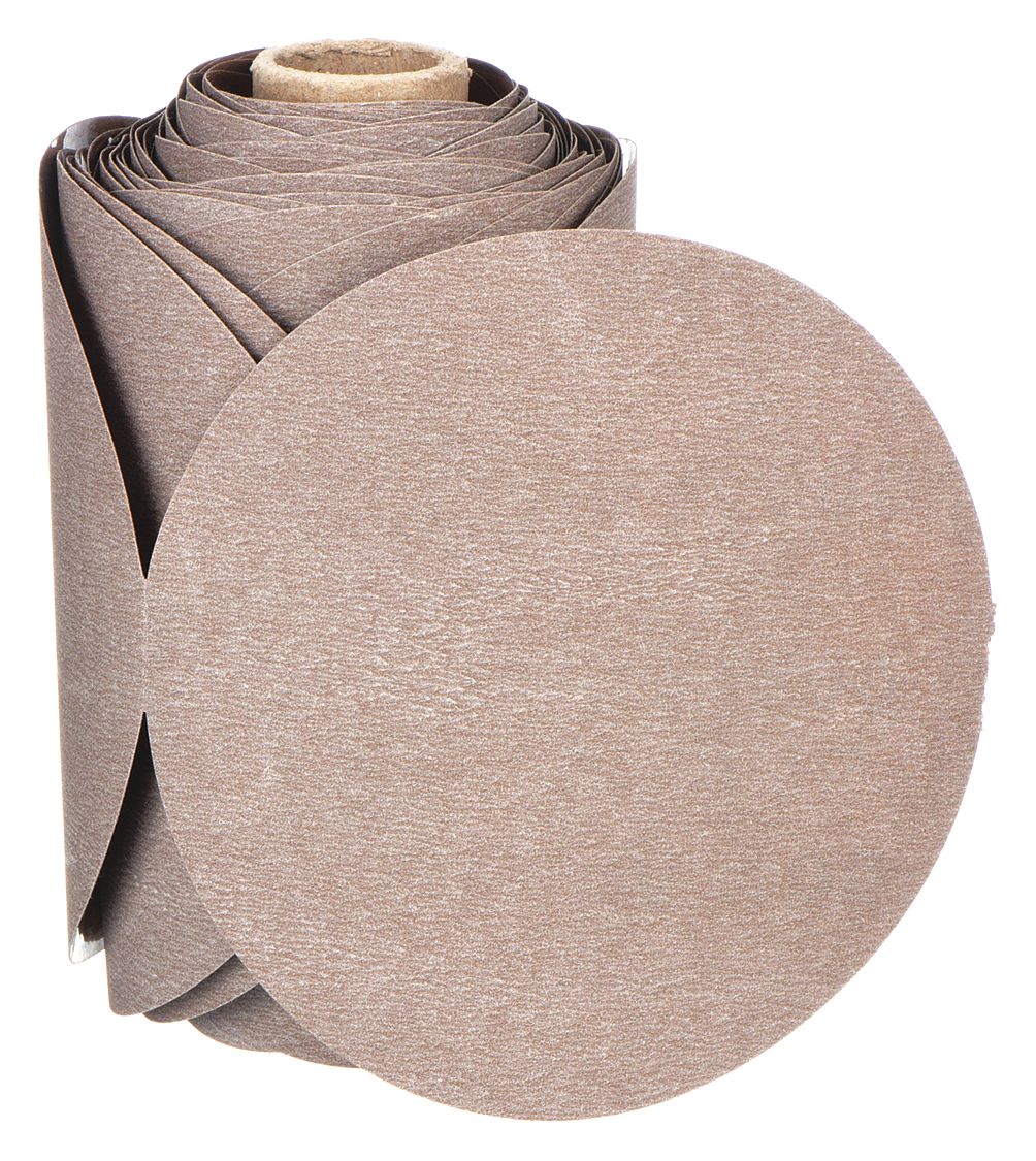 Sanding Disc Roll, Coated, Non-Vacuum, 6 in Disc Diameter, 400 Abrasive ...