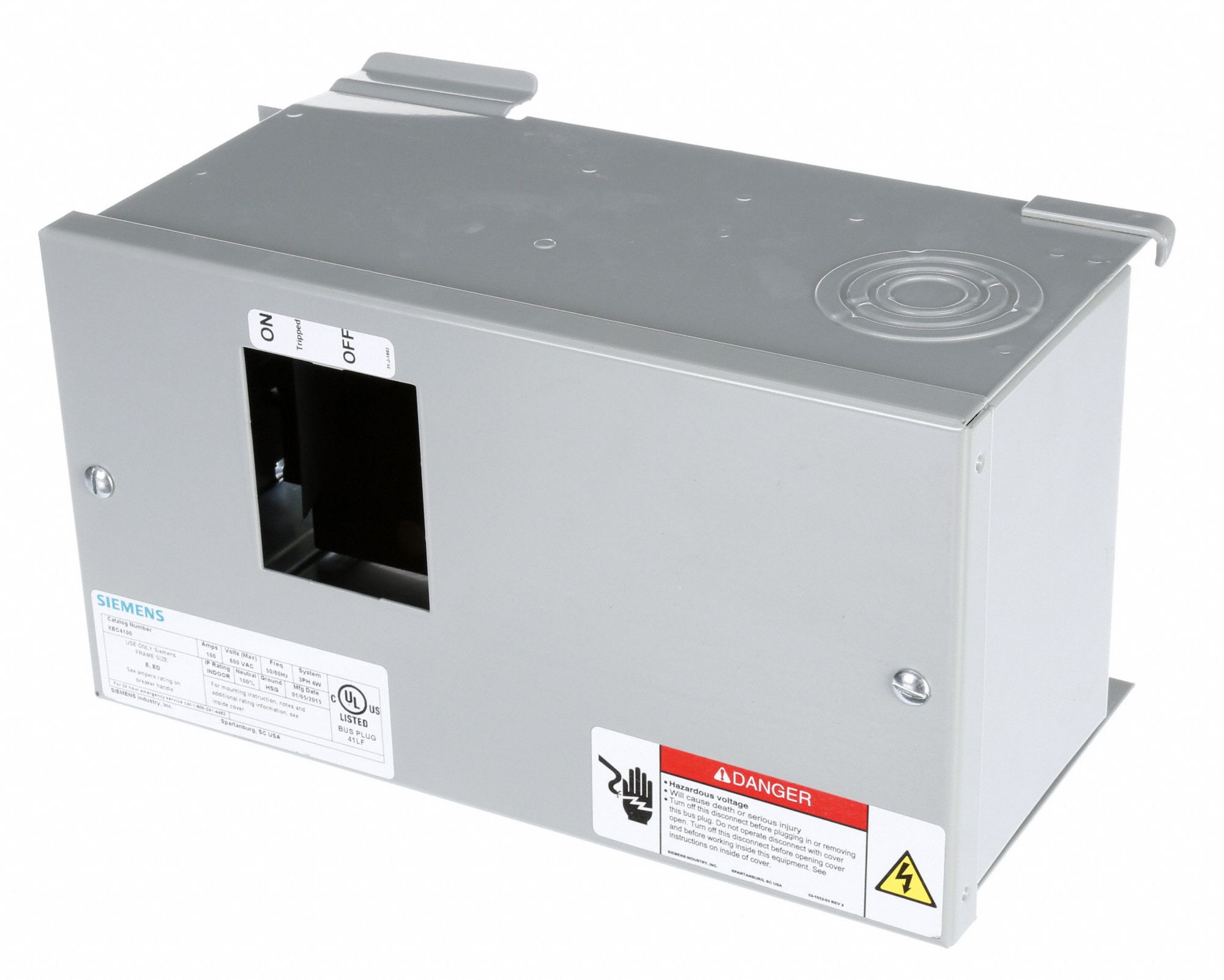 SIEMENS Bus Plug Enclosure: 100 A Amps, 600V AC, XEC, Siemens XJ-L ...