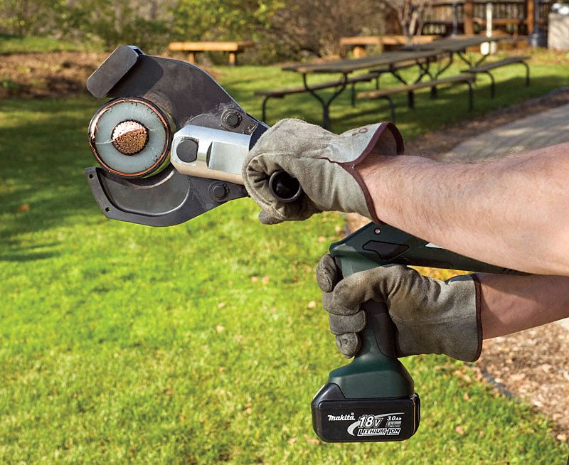 GREENLEE Cordless Cable Cutter, 18V Li-ion, 21 In - 11L568|ESC85L11 ...