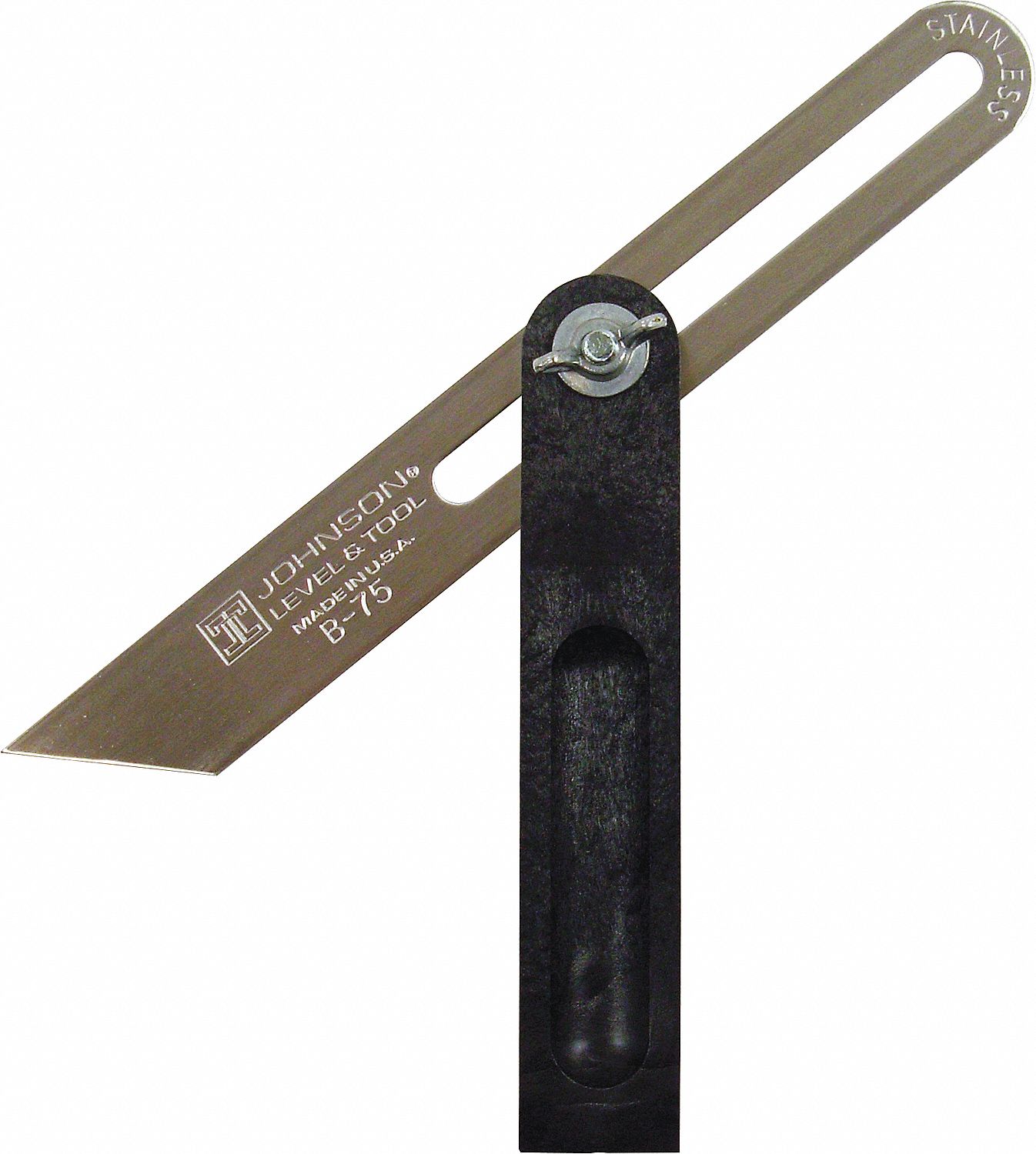 JOHNSON LEVEL & TOOL SLIDING T-BEVEL, LOCKING NUT, HIGH-IMPACT HANDLE, 8 IN BODY LENGTH ...