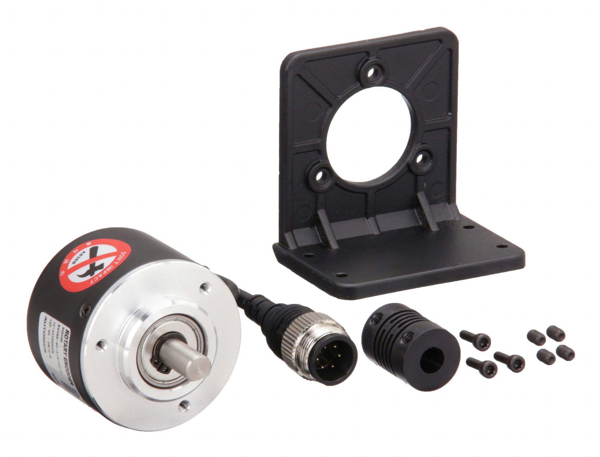 AUTONICS Encoder, Shaft: External, 15.8 mm, Totem Pole, 8 mm Shaft Dia ...