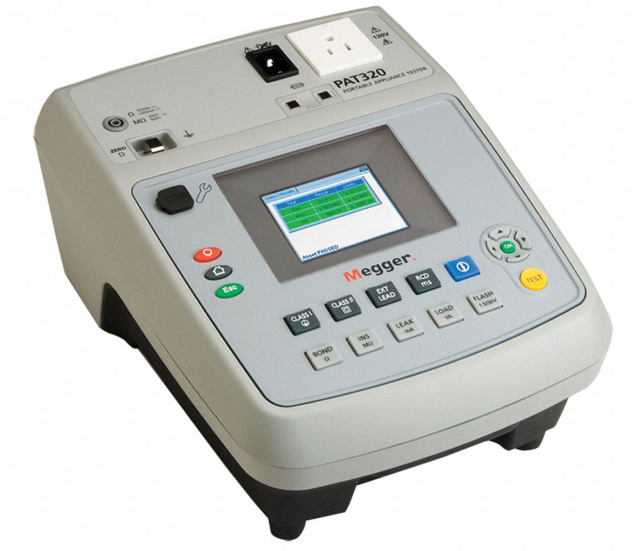 MEGGER Probador Aparatos,Portátil - 11N130 | PAT320-US - Grainger México