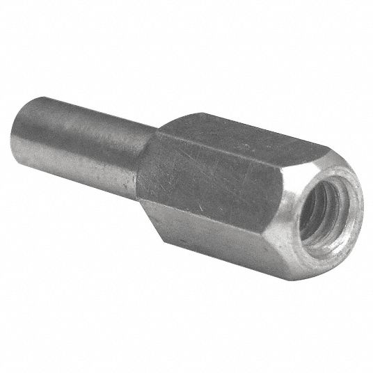 WESTWARD, 1/4 in Straight Shank, 1/4"-20 Thread, Threaded Shank Adapter ...