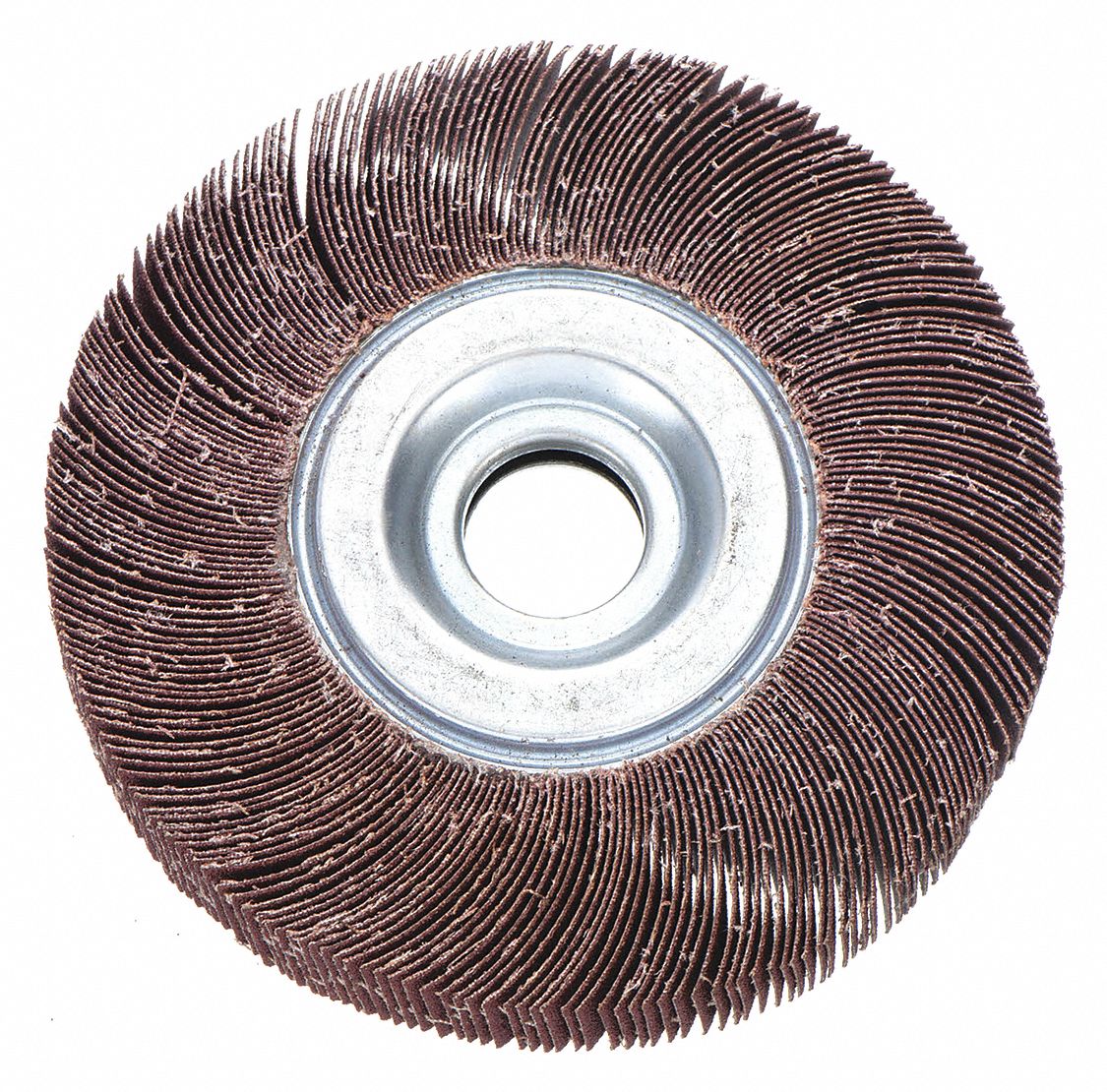 Coated Unmounted Flap Wheel, 80 Grit Aluminum Oxide, 6 in Diameter, 2 ...