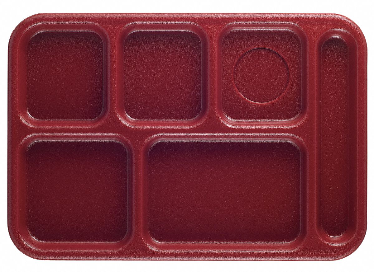 CAMBRO, Red, Plastic, Food Service Trays - 859LR8|EA10146CW416 - Grainger