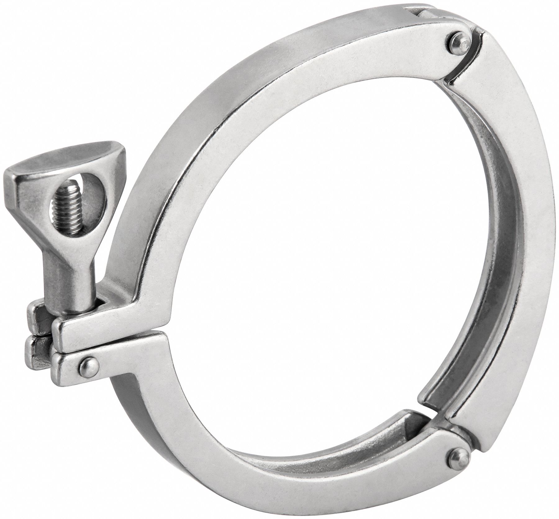 Threaded, Stainless Steel, Sanitary Fitting Clamp - 11P814|13MHHS4.0 ...