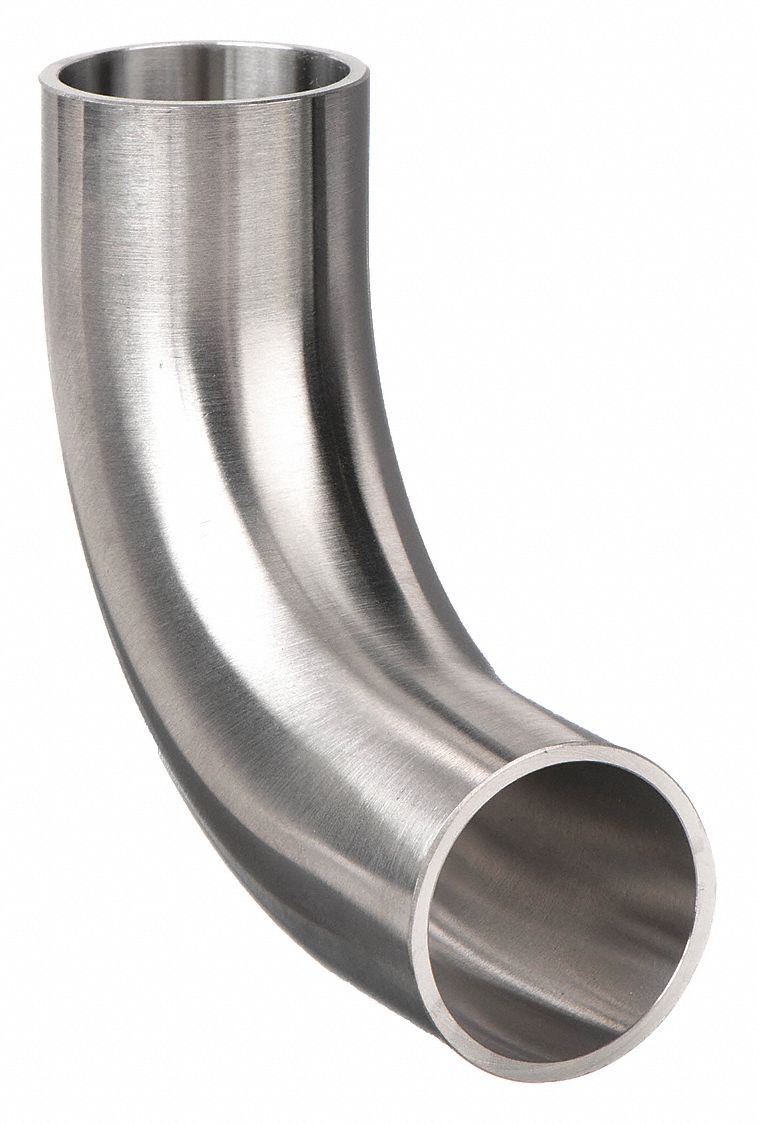 2 in OD x 2 in OD Size, Weld, Sanitary Fitting Elbow - 11P863|E2S-6L2.0 ...