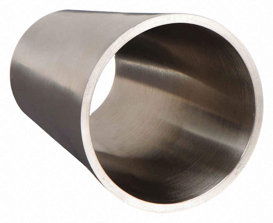 Concentric Reducer, 2 in OD x 1 1/2 in OD Size, Sanitary Fitting ...