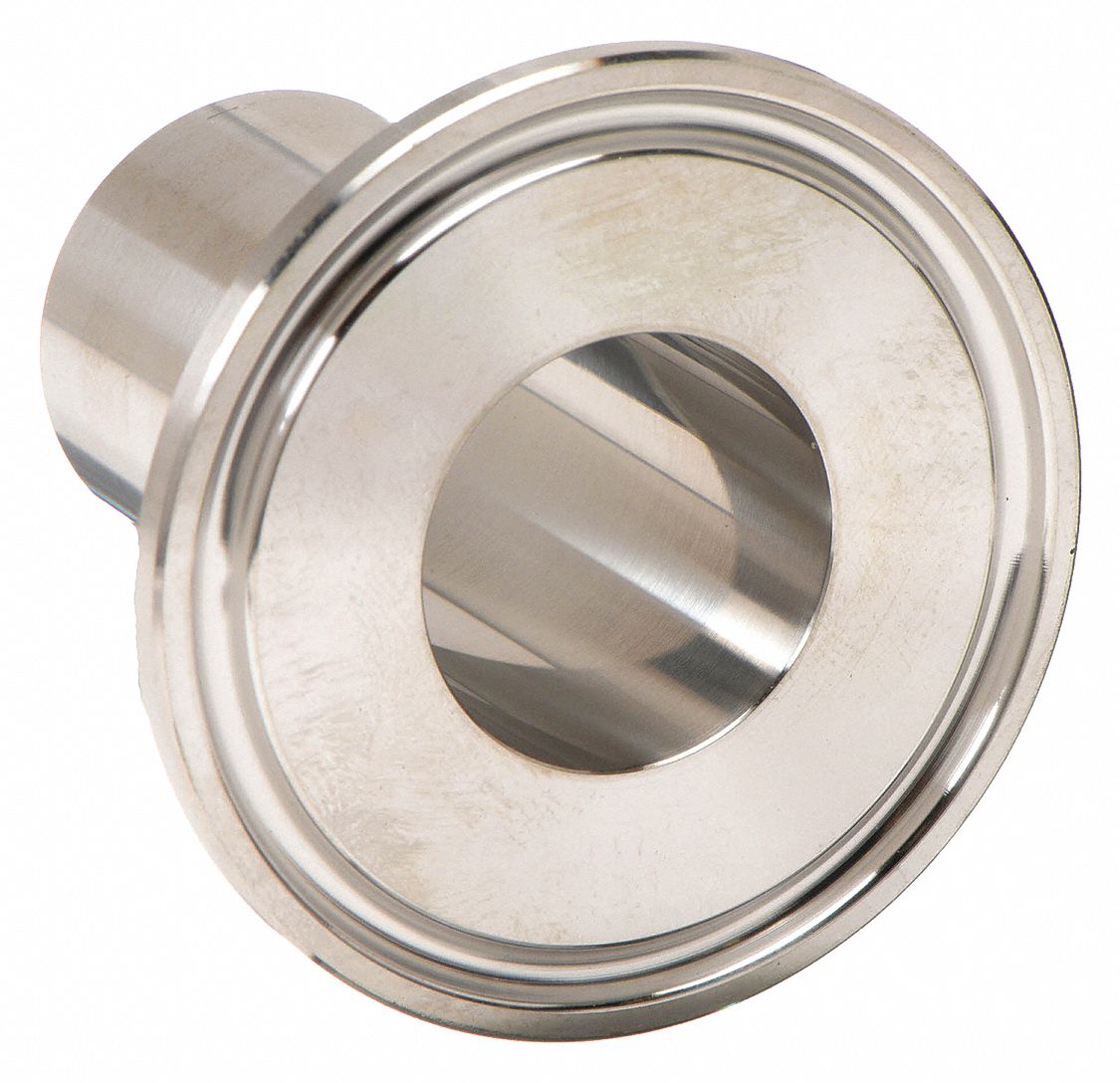 Clamp Ferrule, 1 1/2 in OD Size, Sanitary Fitting Ferrule - 11R172 ...