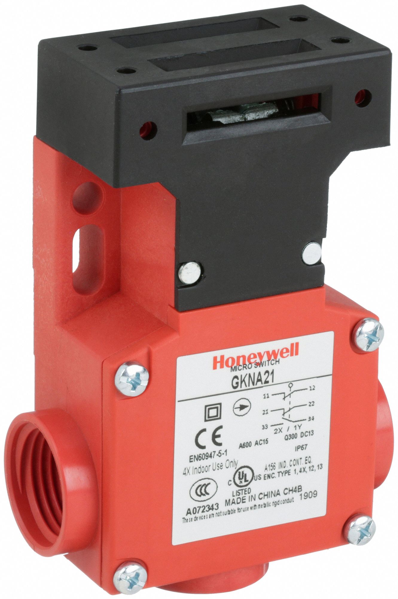 HONEYWELL, GKN Series, 1NO/2NC, Safety Interlock Switch - 11T872|GKNA21 ...