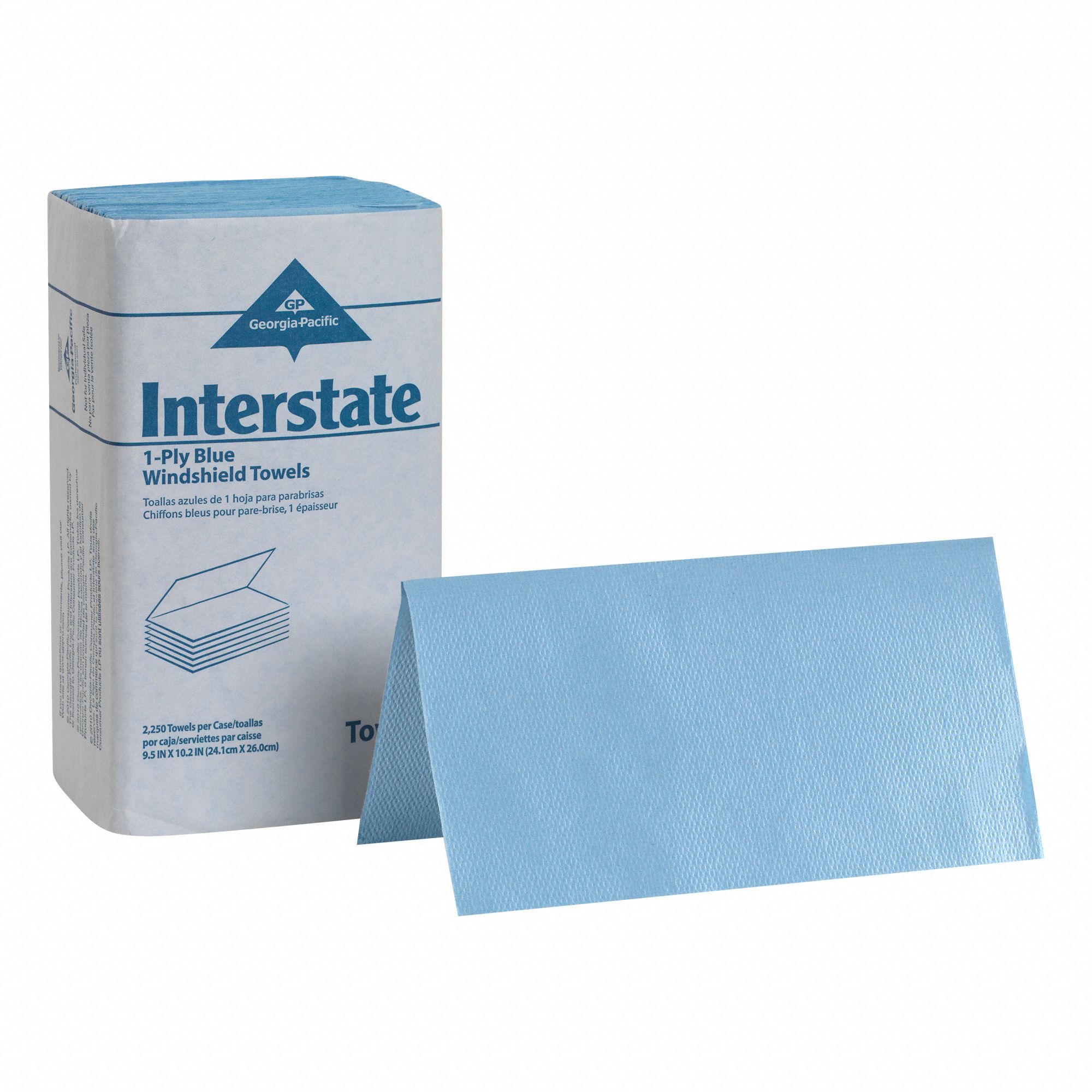 GEORGIA-PACIFIC Windshield Towel Sheets, Interstate®, 9 1/2 in x 10 1/2 ...