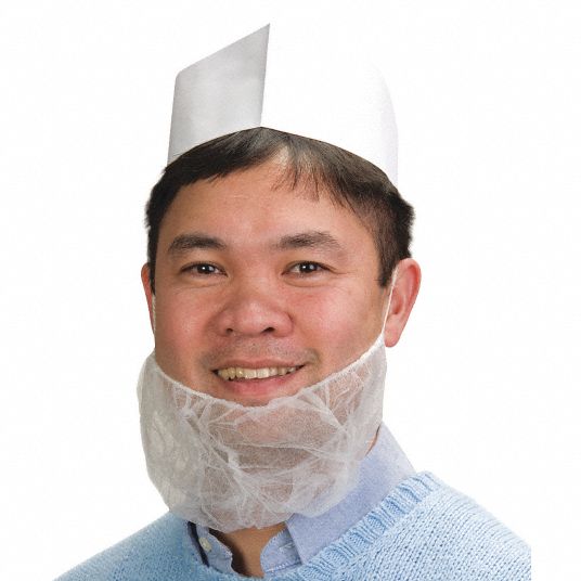 CHEF REVIVAL Beard Net, White, PK 1000 - 11V220|BC1000 - Grainger