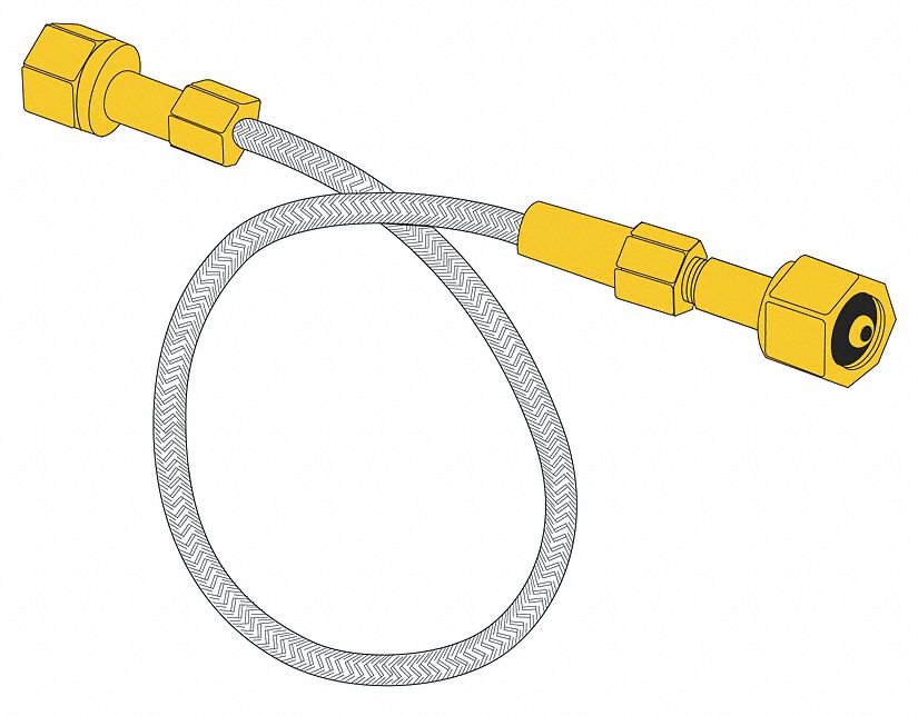 ALLEGRO High Pressure Flexible Pigtail Connector, For Use With Pressure ...