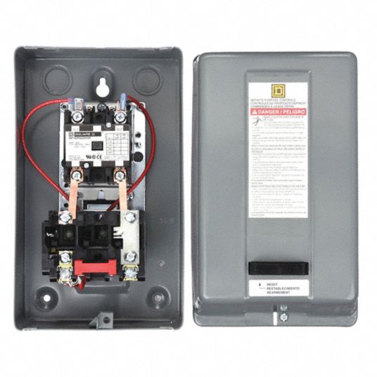 DP Motor Starter,2P,25A,240V Coil,NEMA1 - Grainger