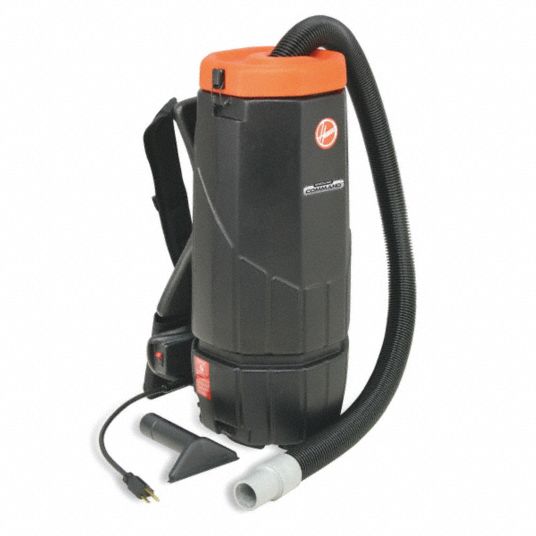 Backpack Vacuum, Corded, 120 cfm, HEPA Vacuum Filtration Type, 11 lb, 1 ...