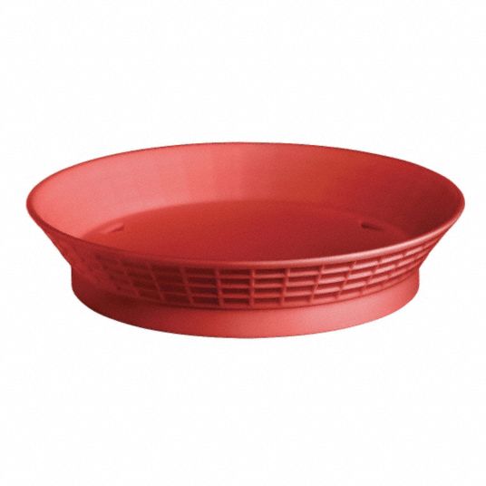 TABLECRAFT PRODUCTS COMPANY, Red, Plastic, Diner Platter - 11W133 ...