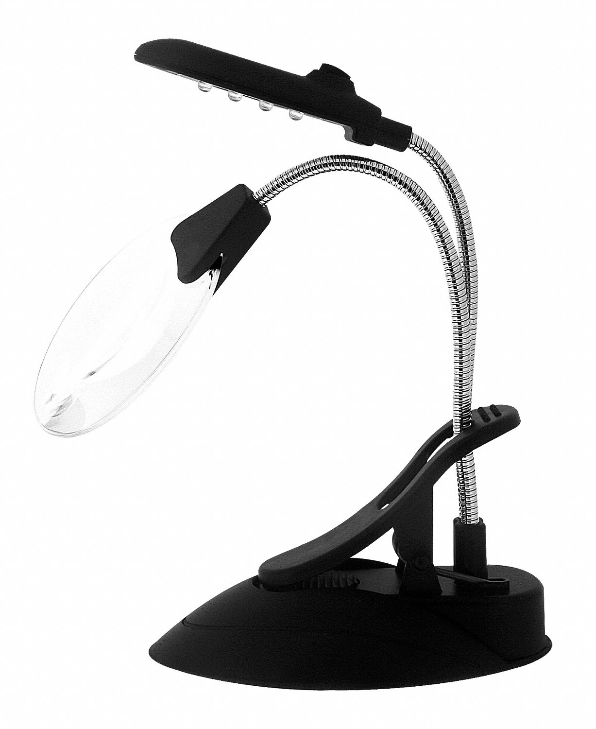 Illuminated Stand Magnifier, Power 3X, Focal Distance 5 in, Diopter 12D ...