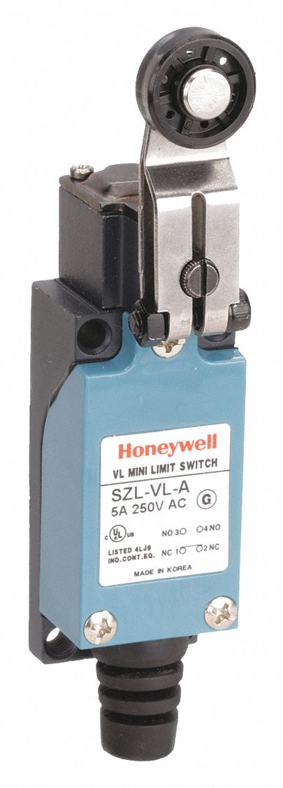 HONEYWELL MICRO SWITCH, Adj Roller Lever Arm, 0.28 in Roller Wd, Limit Switch - 11X284|SZL-VL-A ...