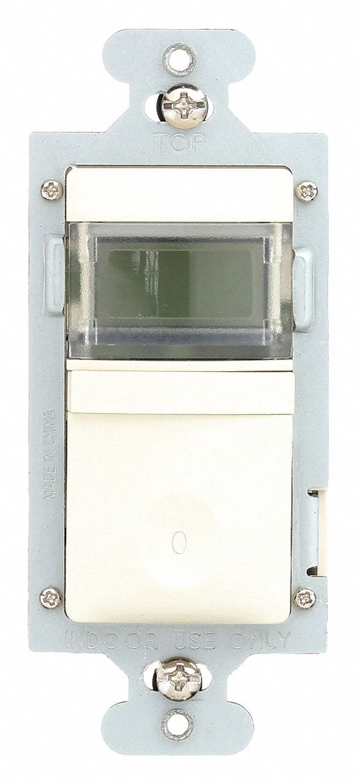 WATT STOPPER, 12 hr Max, Light Almond, Wall Switch Timer - 11X335|RT ...