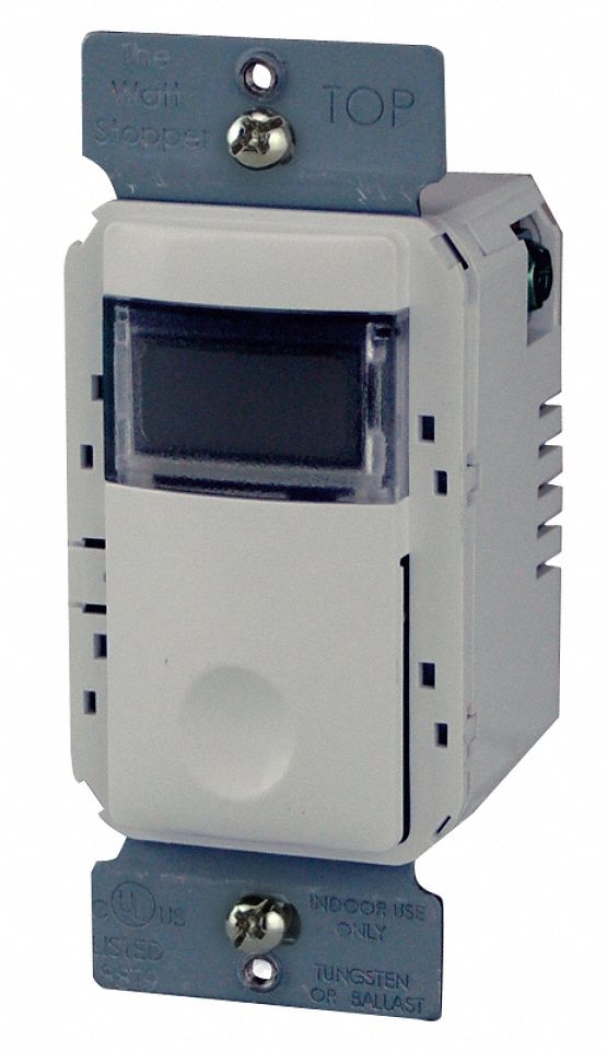 WATT STOPPER, 12 hr Max, 5 min Min, Wall Switch Timer - 11X344|TS-400-W ...
